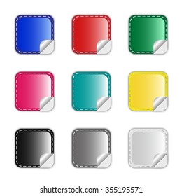 Set App Color Icons Stock Vector (Royalty Free) 355195571 | Shutterstock