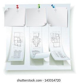 Set Architectural Design Elements Isolated On Stock Vector (Royalty ...