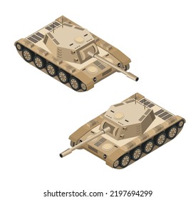 Set Army Armed Troop Isometric Armed Stock Vector (Royalty Free ...