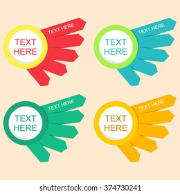 Set Arrow Business Template Stock Vector (Royalty Free) 374730241 ...