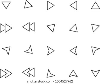 Set Arrow Icons Next Outline Stock Vector (Royalty Free) 1504527962 ...