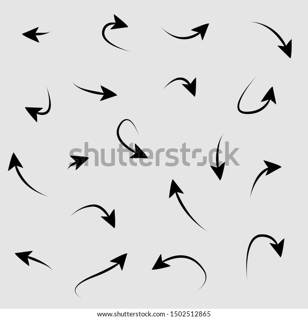 Set Arrows Set Arrowsarrows Infographic Stock Vector (Royalty Free ...