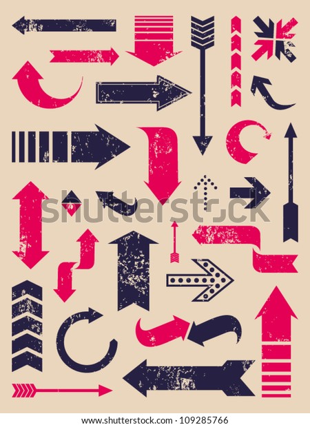 15,297 Retro Curved Arrow Images, Stock Photos & Vectors | Shutterstock