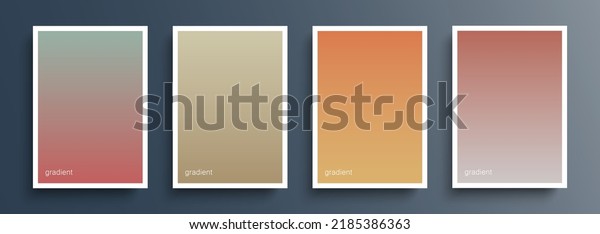 Set Autumn Color Backgrounds Soft Color Stock Vector (Royalty Free ...
