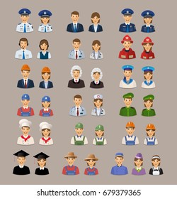 Set Avatar Icons App Web Avatar Stock Vector (Royalty Free) 679379365 ...