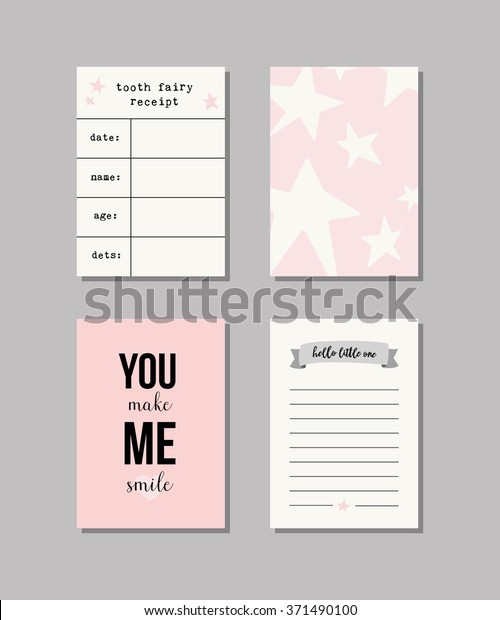Set Baby Cards Collection Vector Templates: เวกเตอร์สต็อก (ปลอดค่า ...