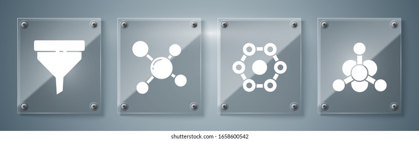 Set Bacteria Chemical Formula Molecule Funnel Stock Vector (Royalty ...