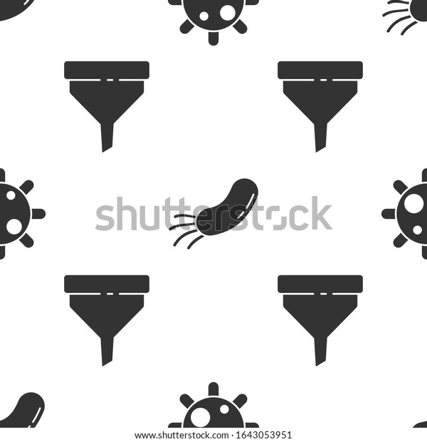 Set Bacteria Bacteria Funnel Filter On Stock Vector (Royalty Free ...