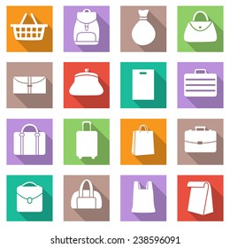 Set Bags Icons Vector Stock Vector (Royalty Free) 238596091 | Shutterstock