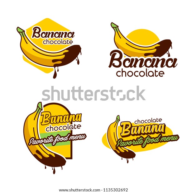 a set banana logo badge