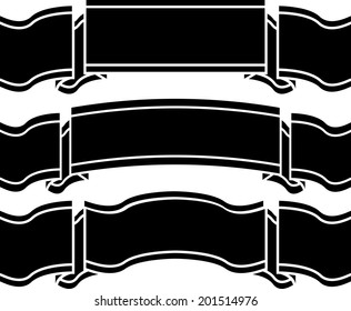 Set Banners Stencils Vector Illustration Stock Vector (Royalty Free ...