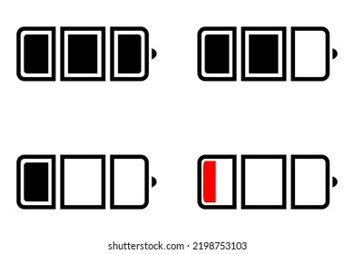 Set Battery Charging Progress Icons Good Stock Vector (Royalty Free ...