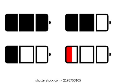Set Battery Charging Progress Icons Good Stock Vector (Royalty Free ...
