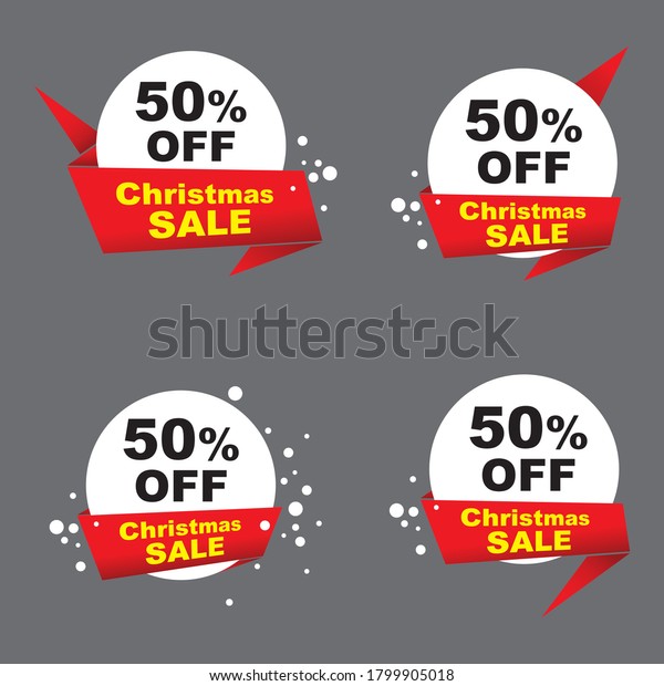 Set Beautiful Red White Tag Design Stock Vector (Royalty Free) 1799905018