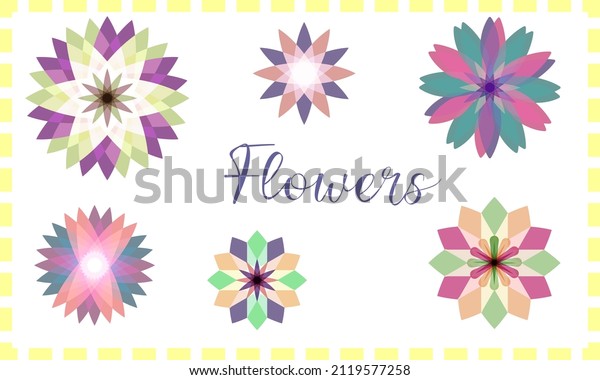 Set Beautiful Vector Flower Arrangements Spring Stock Vector (Royalty ...