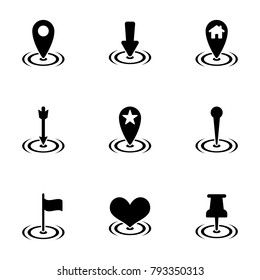 Set Black Icons Isolated On White Stock Vector (Royalty Free) 793350313 ...