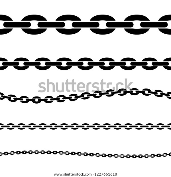 Set Black Isolated Silhouette Chains On: Vector có sẵn (miễn phí bản ...