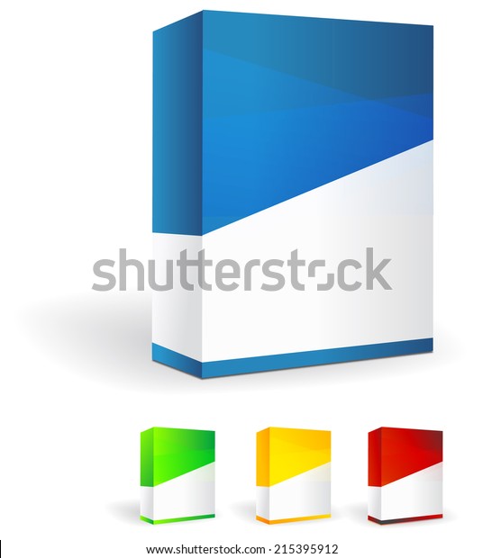 Set Blank Product Boxes Illustration Stock Vector (Royalty Free ...