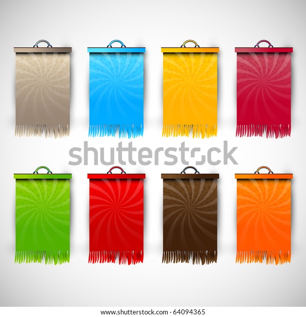 Set Blank Tags Labels Different Colors: เวกเตอร์สต็อก (ปลอดค่าลิขสิทธิ์ ...