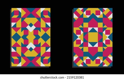Set Block Color Background Cover Art Stock Vector (Royalty Free ...