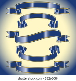 Set Blue Banners Stock Vector (Royalty Free) 53263084 | Shutterstock