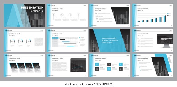 Professional Business Presentation Slide Show Infographic Stock Vector ...