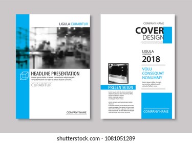 Set Blue Cover Layout Brochure Flyer Stock Vector (Royalty Free) 1081051289