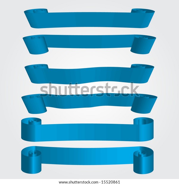 Set Blue Cyan Banners Stock Vector (Royalty Free) 15520861 | Shutterstock