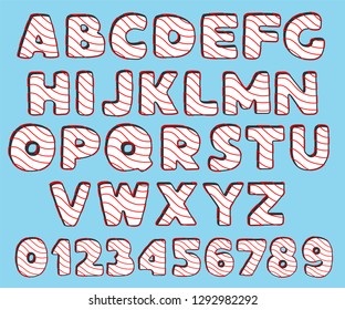 Set Bold Bright Cartoon Letters Font 스톡 벡터(로열티 프리) 1292982292 ...