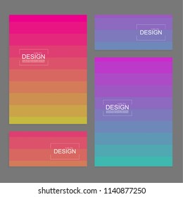Set Book Covers Banners Design Template Stock Vector (Royalty Free ...