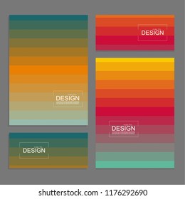 Set Book Covers Banners Design Template Stock Vector (Royalty Free ...