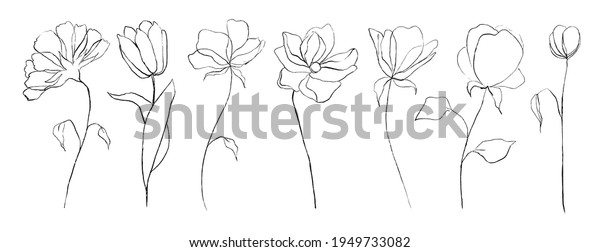 38,469 Sketchy Flowers Images, Stock Photos & Vectors | Shutterstock
