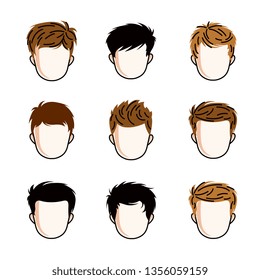 Set Female Hair Style Sprites Vector Stock Vector (Royalty Free ...