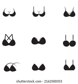 Set Bra Icon Logo Free Vector Stock Vector (Royalty Free) 2162500353 ...