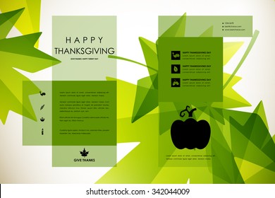 Set Brochure Poster Templates Autumn Style Stock Vector (Royalty Free ...