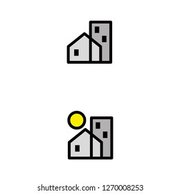 Set Building Icons Stock Vector (Royalty Free) 1270008253 | Shutterstock