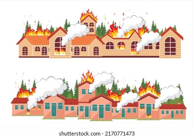 4,804 Burning city cartoon Images, Stock Photos & Vectors | Shutterstock