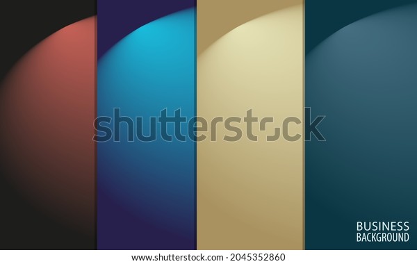 Set Business Backgrounds Different Colors Stock Vector (Royalty Free ...