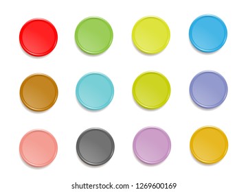 Set Buttons Web Design On White Stock Vector (Royalty Free) 1269600169 ...