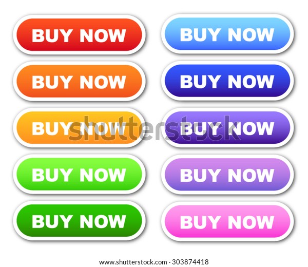 Set Buy Now Buttons Stock Vector (Royalty Free) 303874418