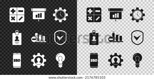 Set Calculator, Graph, chart, diagrama, infografía,: vector de stock ...