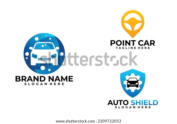 Set Car Logo Vector Design Template Stock Vector (Royalty Free ...