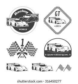 Set Car Racing Logos Isolated On Stock Vector (Royalty Free) 316450277 ...