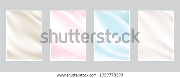Set Card Silk Background 5x7 Invitation Stock Vector (Royalty Free ...