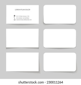 Set Cards Transparent Shadows Stock Illustration 231396355 | Shutterstock