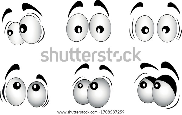 Set Cartoon Eye Vector High Quality Stock Vector (Royalty Free ...