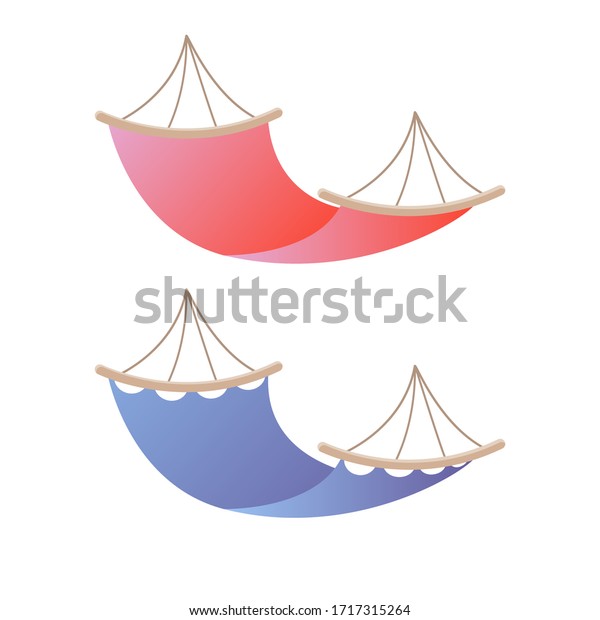 Conjunto de hamacas de dibujos animados.: vector de stock (libre de ...
