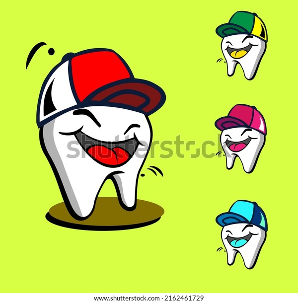 Set Cartoon Teeth Hat Accessories Stock Vector (Royalty Free ...