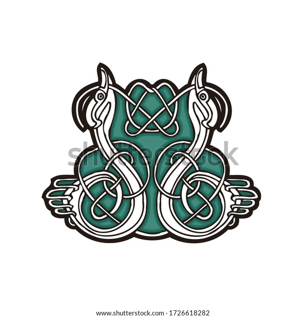 Set Celtic Symbols Dogs Design Elements Stock Vector (Royalty Free ...