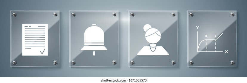 Set Chart Infographic Teacher Ringing Bell Stock Vector (Royalty Free ...